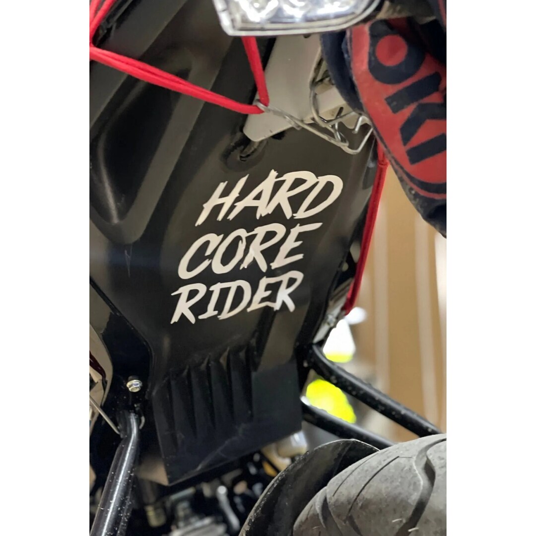 HARD CORE RIDER Sticker to Motorcycles - Etsy