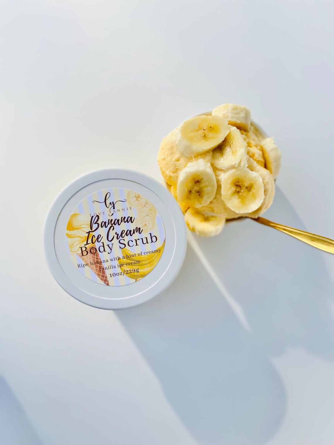 Banana Ice Cream Shea Butter Body Scrub Scrub for Mom or Wife Sweet ...