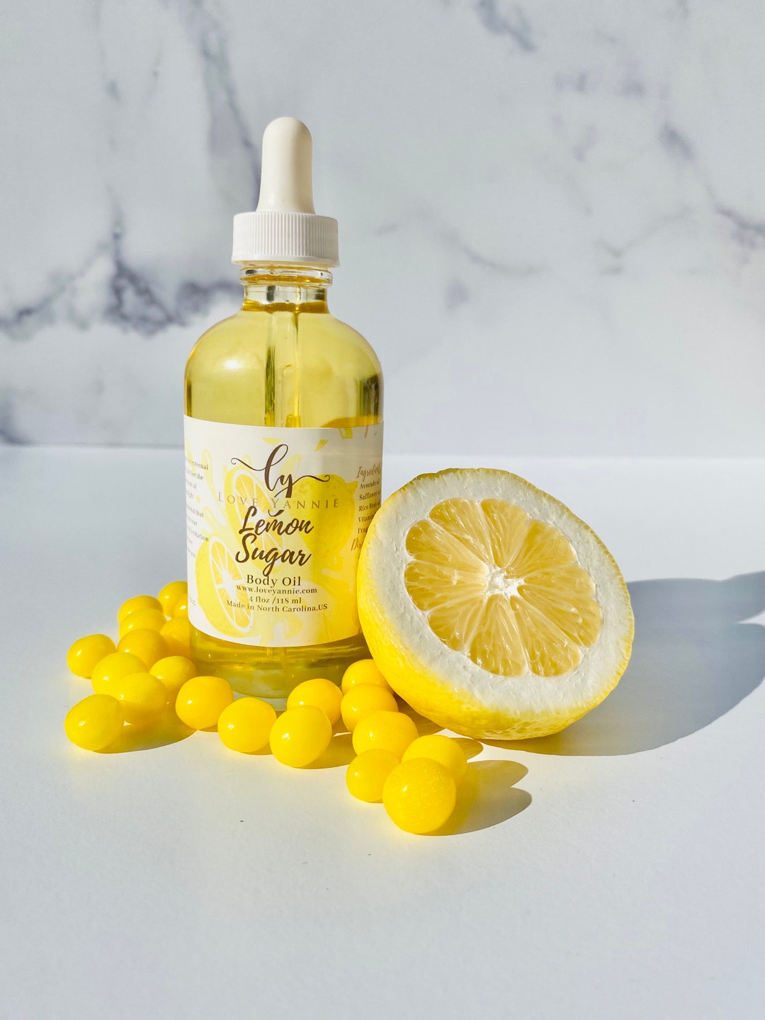 Lemon Sugar Body Oil Vegan Body Care Self Care Gift for Women Body Care ...