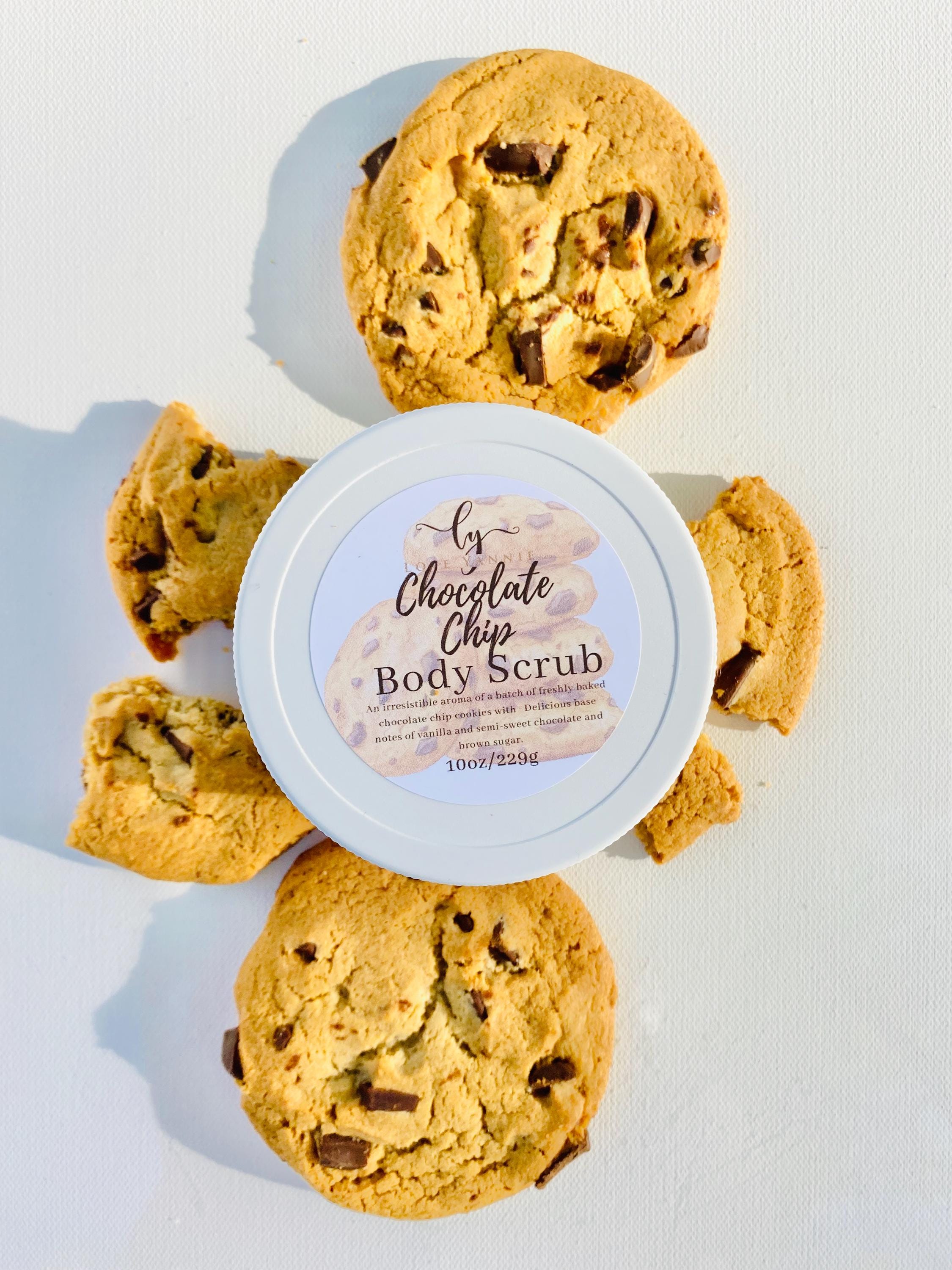 Chocolate Chip Shea Butter Body Scrub for Mom Wife Sweet Scented ...