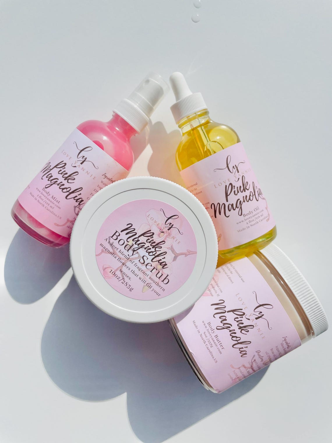 Pink Magnolia Body Bundle Vegan Body Care Self Care Gift for Women Body ...