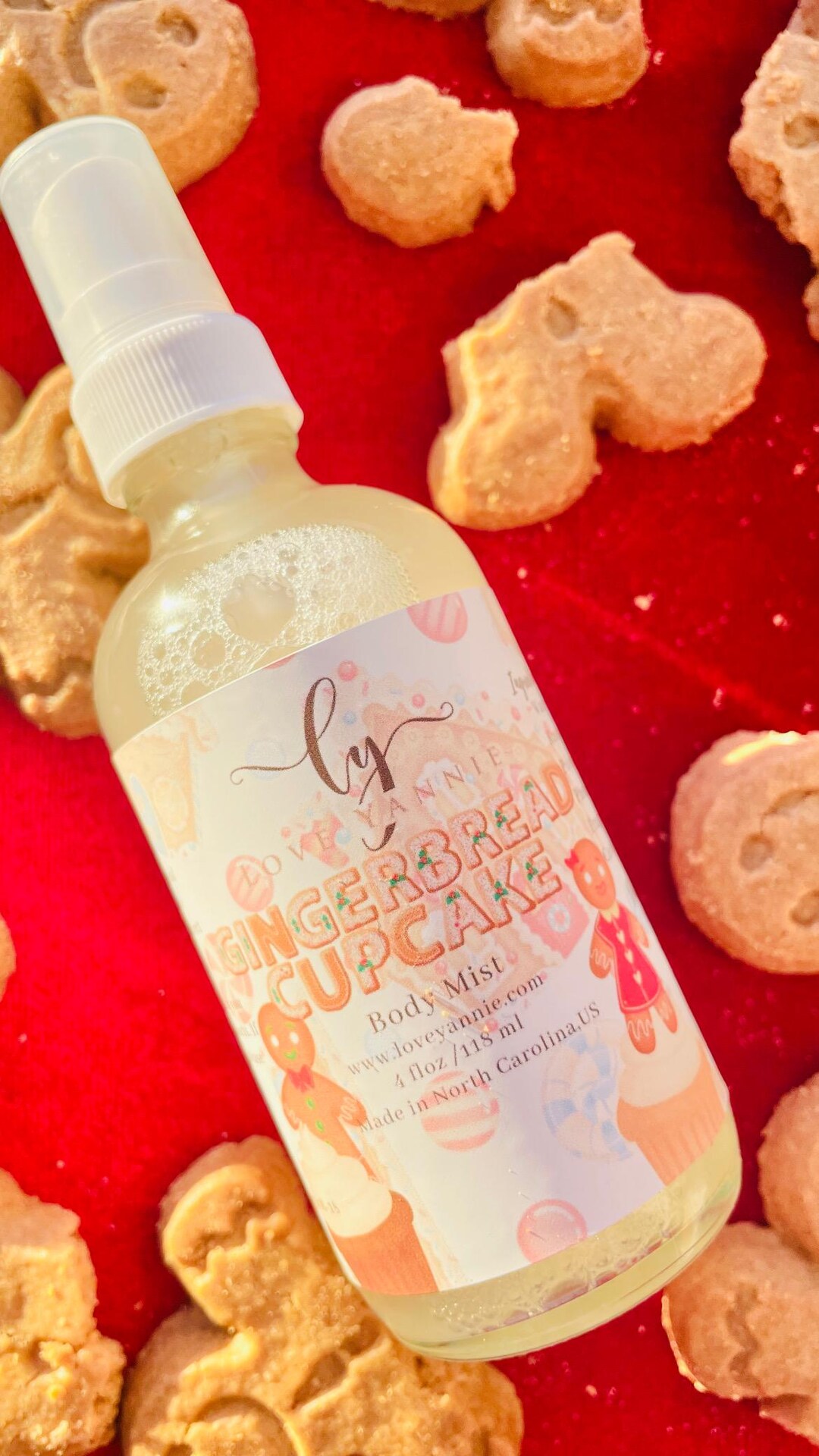 Gingerbread Cupcake Body Mist Vegan Body Care Self Care Gift for Women ...