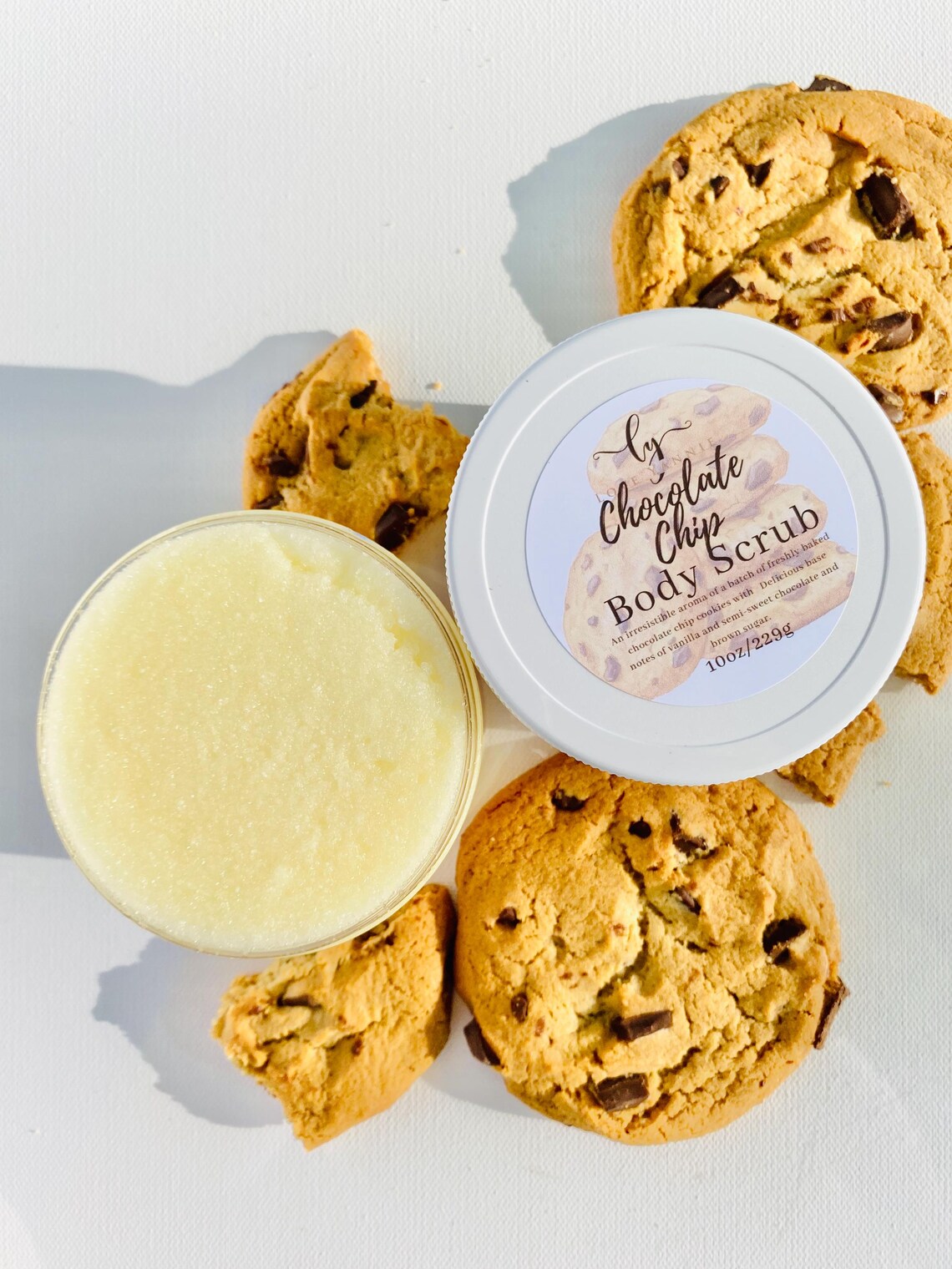 Chocolate Chip Shea Butter Body Scrub for Mom Wife Sweet Scented ...