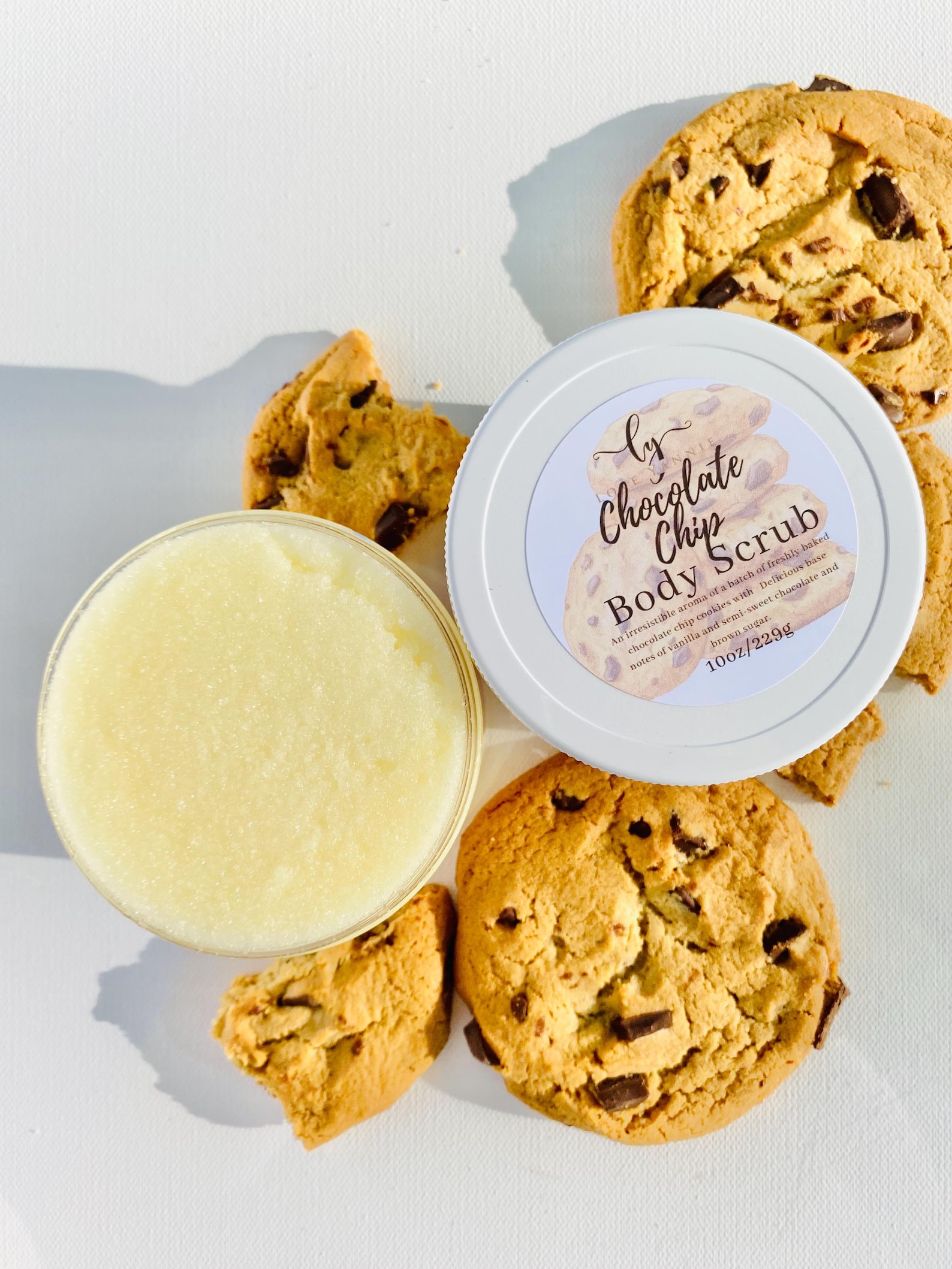 Chocolate Chip Shea Butter Body Scrub for Mom Wife Sweet Scented ...
