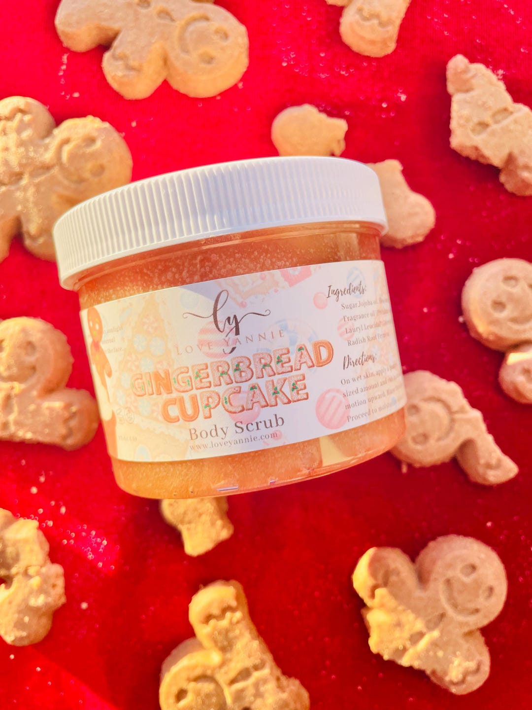 Gingerbread Cupcake Shea Butter Body Scrub for Mom Wife Sweet Scented ...