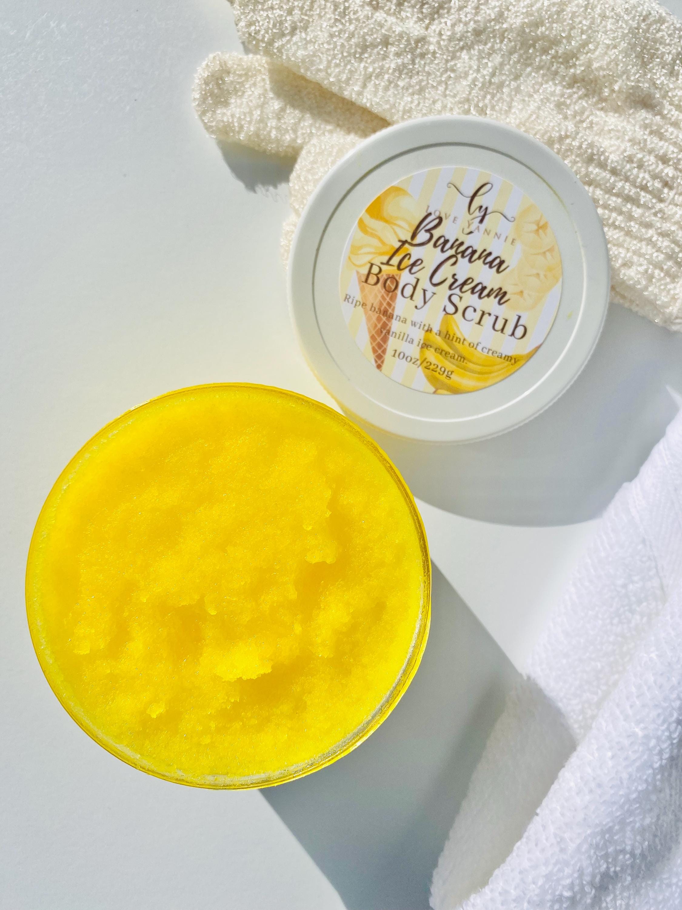 Banana Ice Cream Shea Butter Body Scrub Scrub for Mom or Wife Sweet ...