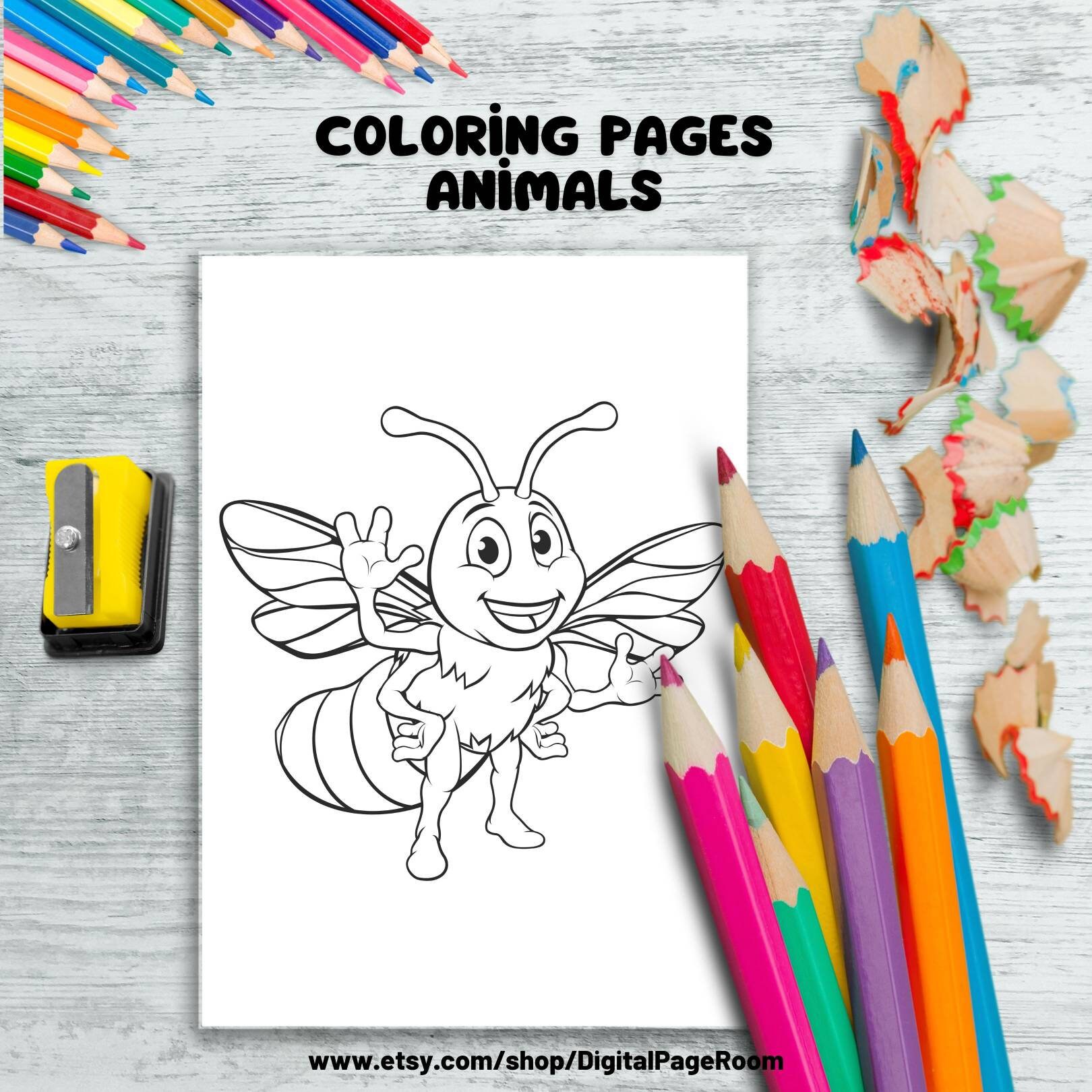 Coloring Pages Gift for Children Coloring Books and PDF - Etsy