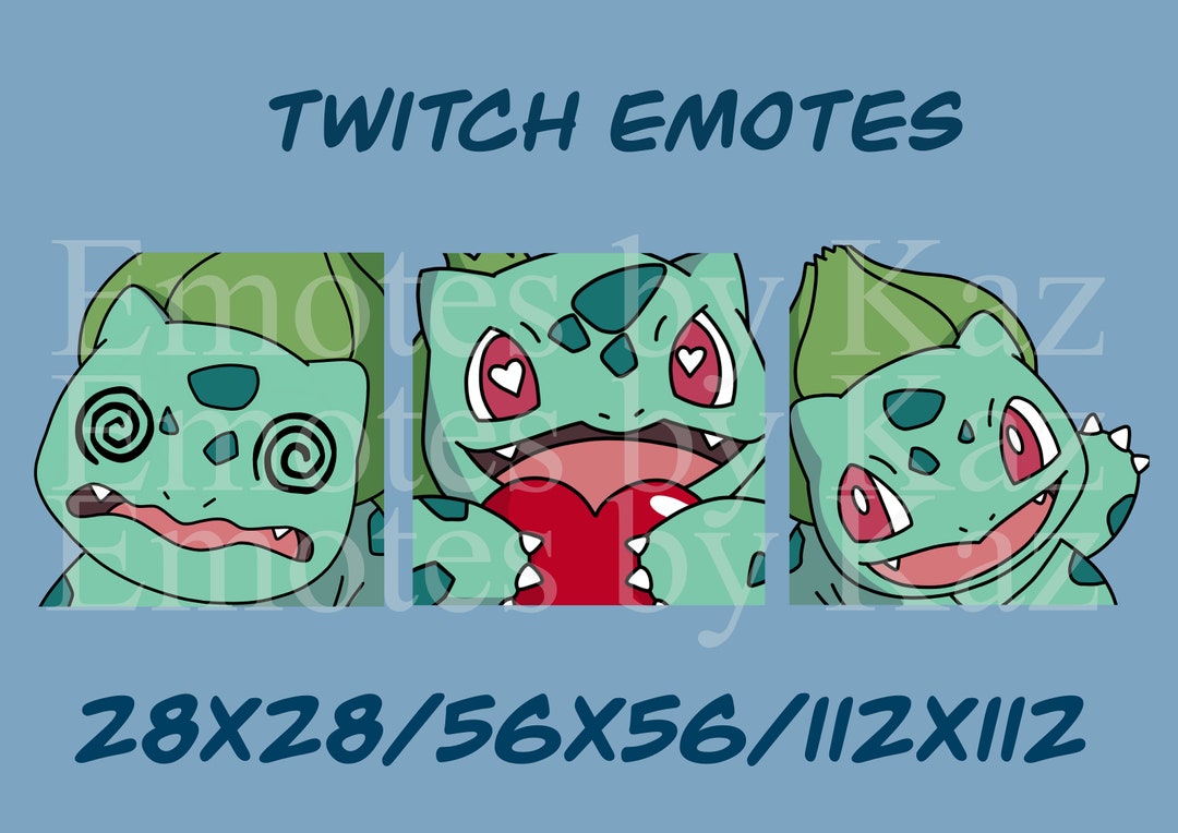 Bulbasaur Emotes for Twitch/discord - Etsy