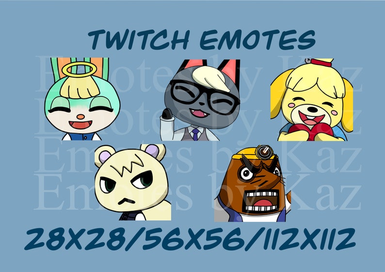 Animal Crossing Emotes for Twitch/discord - Etsy