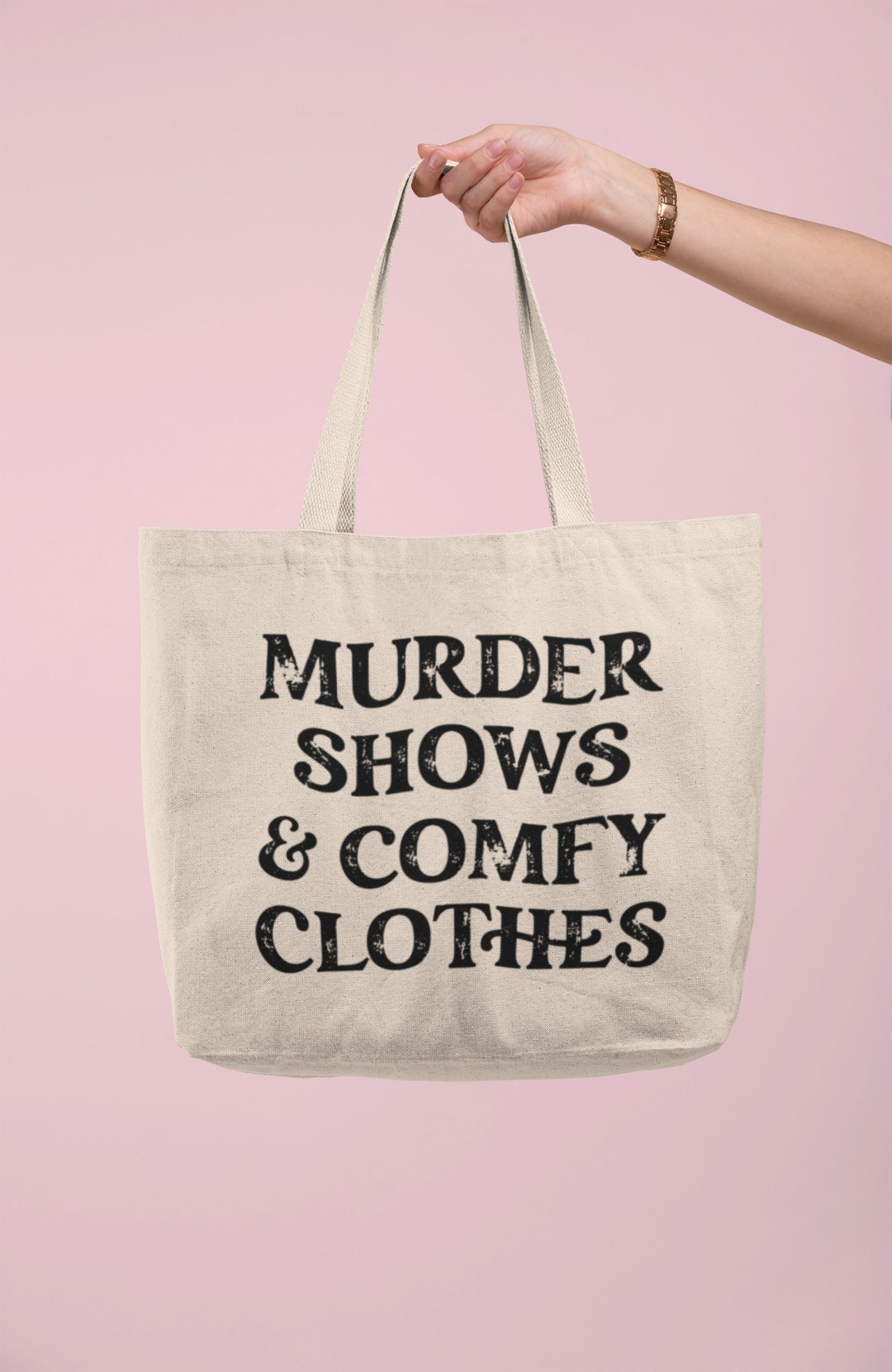 Murder Shows & Comfy Clothes True Crime Gift Polyester Fabric Large ...