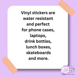 Drink Water Vinyl Sticker, Cute Bright Sticker, Water Resistant Sticker ...
