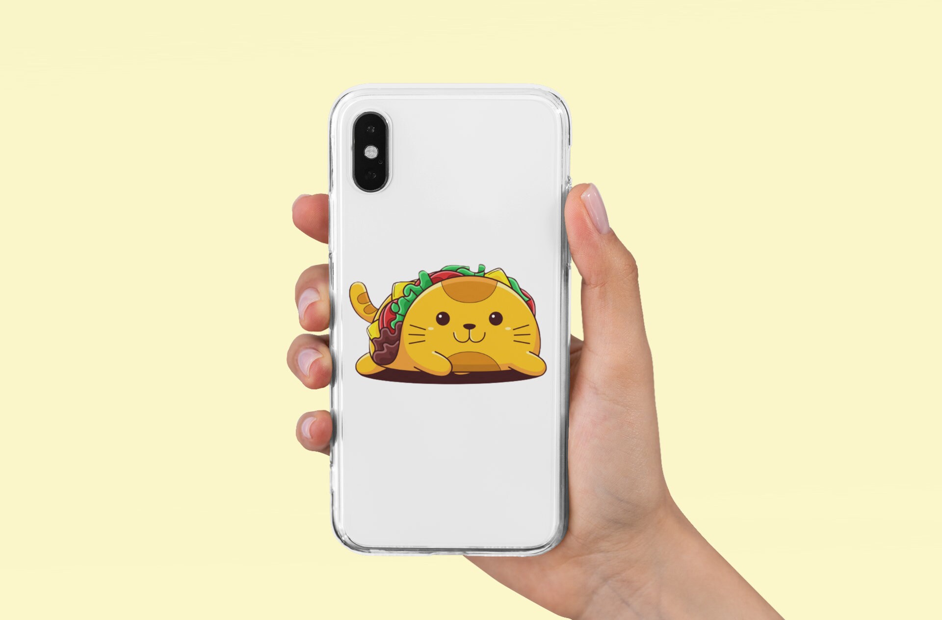 Tacocat, Vinyl Sticker, Water Resistant, Glossy, Die Cut, Mexican Food ...