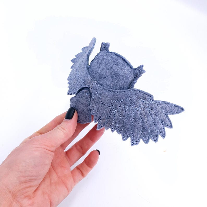 ITH Halloween Owl Felt Plushie Machine Embroidery Design 4x4 Hoop ...