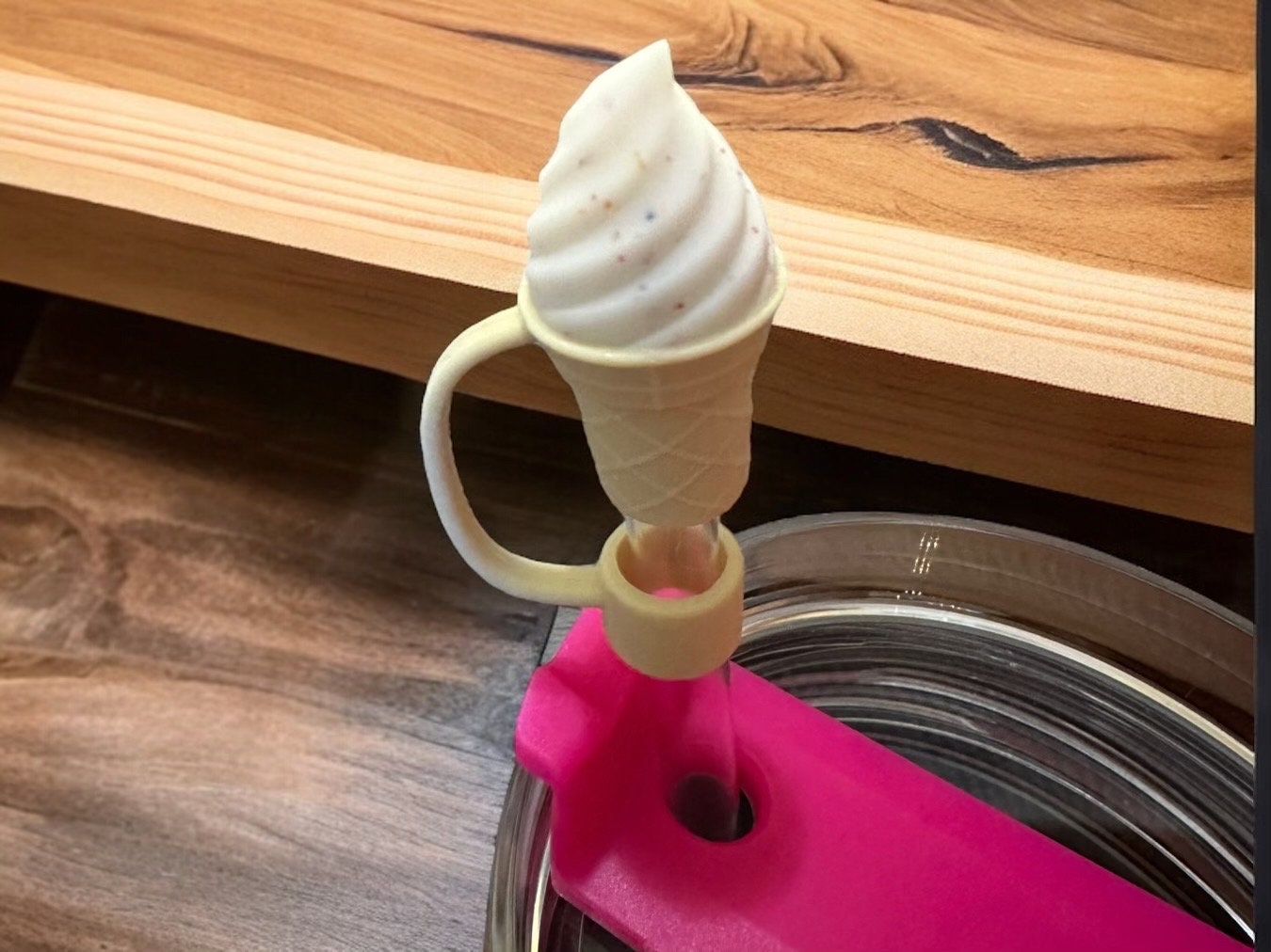 Silicone Straw Covers Cap for Stanley Cup 30 40 Oz, Cute Ice Cream ...