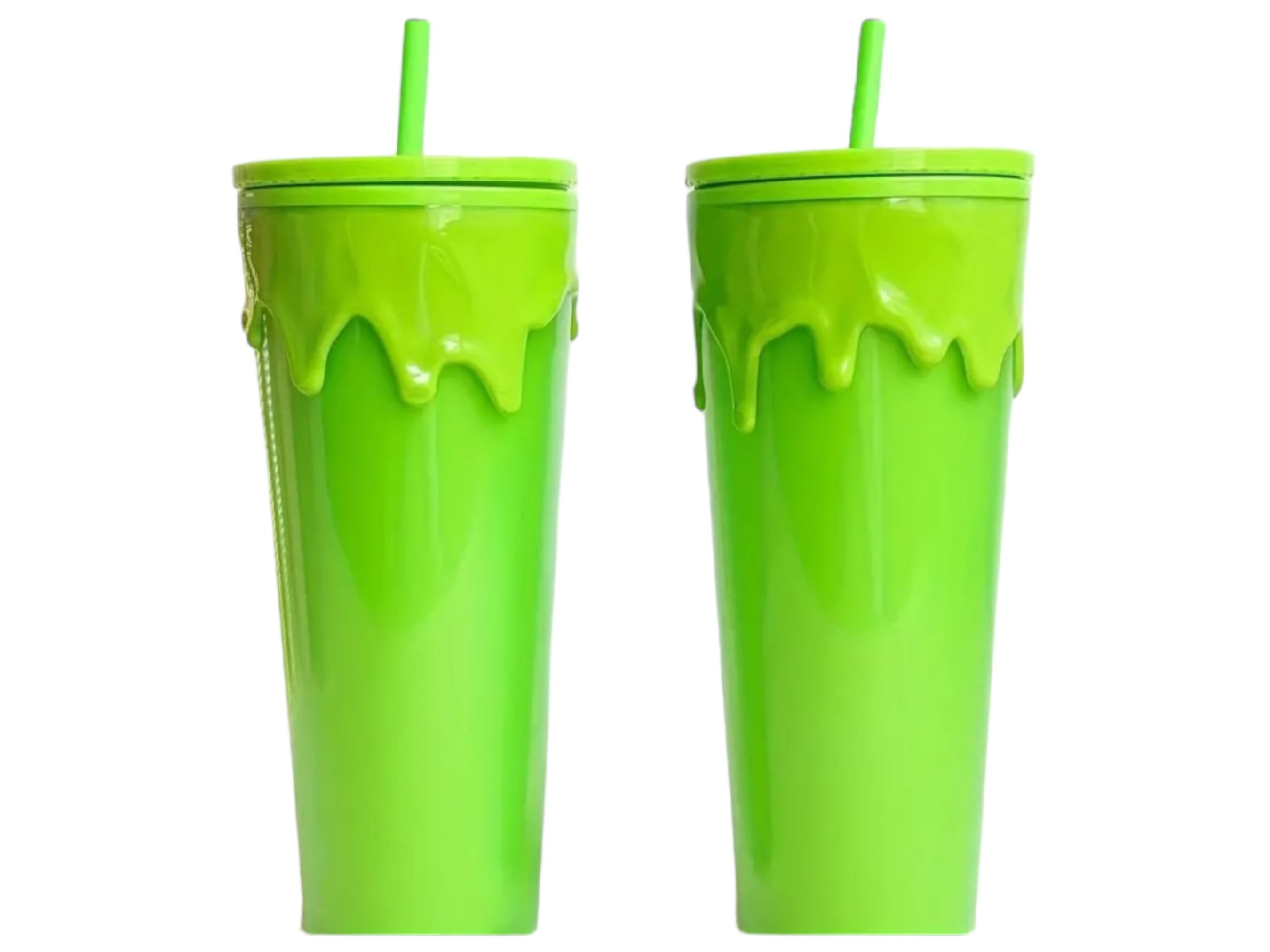 Vibrant Green Slime-themed Tumbler Custom Unique Handcrafted Drinkware ...