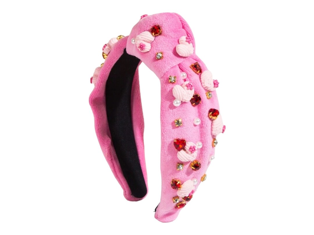 Pink Headbands, Heart Knotted Headbands, Valentine's Day Headbands ...