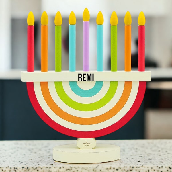 Wooden Menorah - Etsy