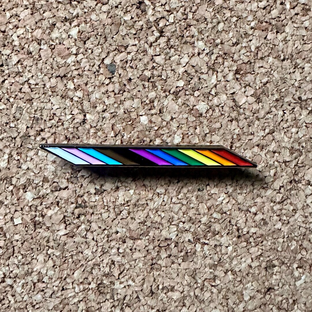 Minimalist Rainbow Enamel Pin - LGBTQ Pride Accessories - Etsy