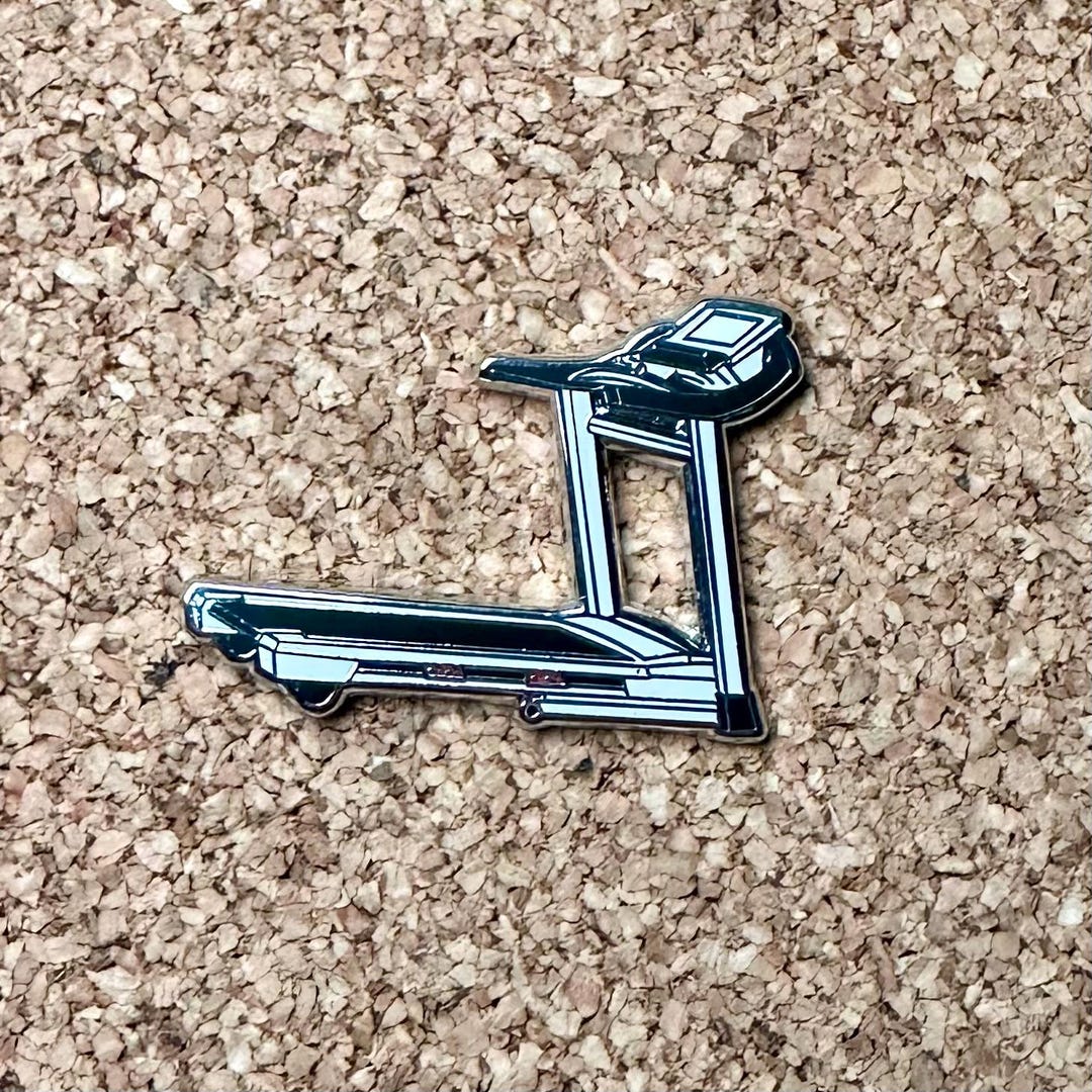 Treadmill Enamel Pin, Fitness Lapel Badge, Gym Accessory, Workout ...