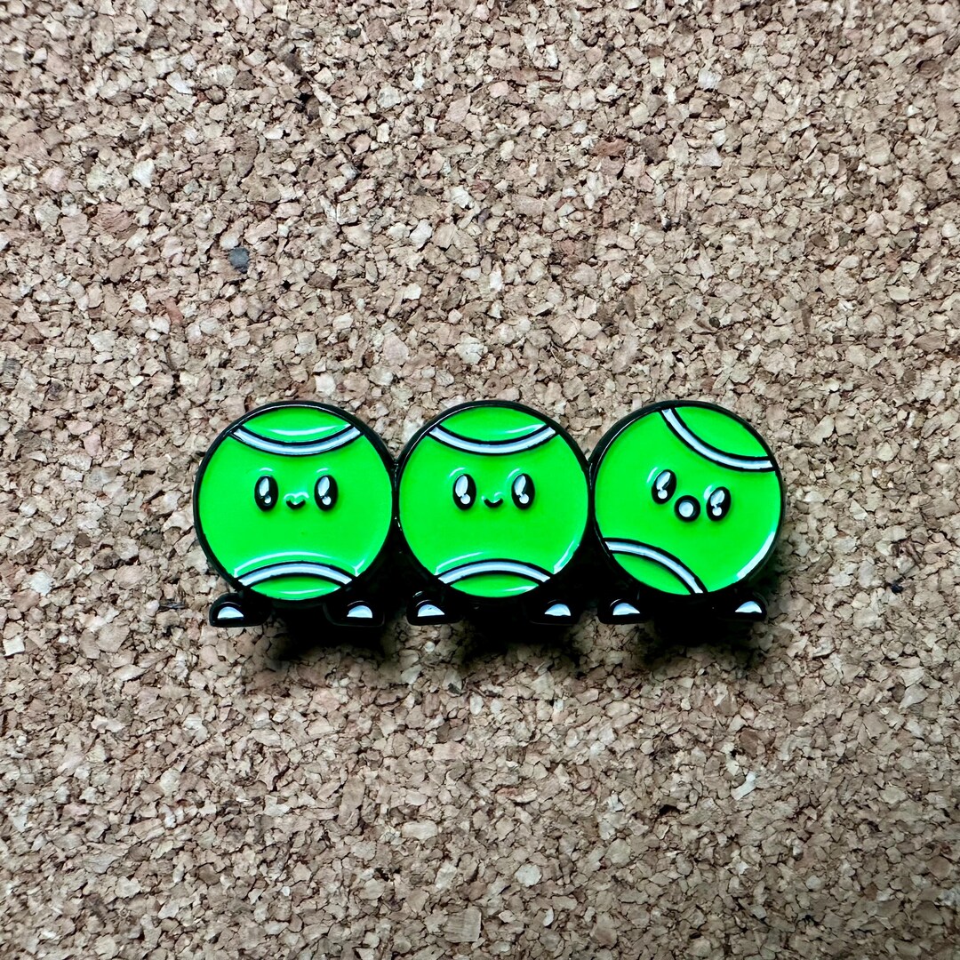 Funny Tennis Ball Pin, Gym Bag Accessory, Sports Enthusiast Gift ...