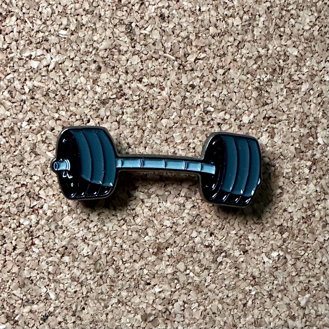 Barbell Enamel Pin, Weightlifting Lapel Pin, Fitness Pin, Gym ...