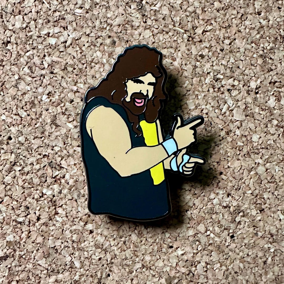 Wrestling Legend Gym Bag Pin, Funny Collectible, Wrestler Fan Pin ...