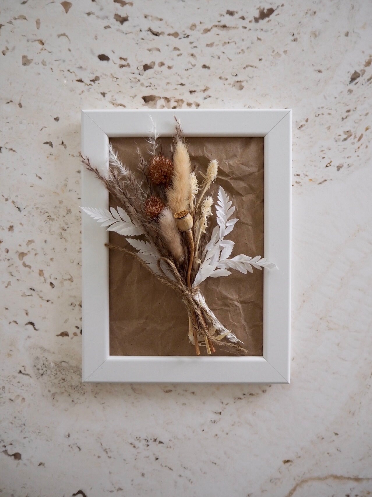 Dried Flower Frame Dried Flower Art - Etsy
