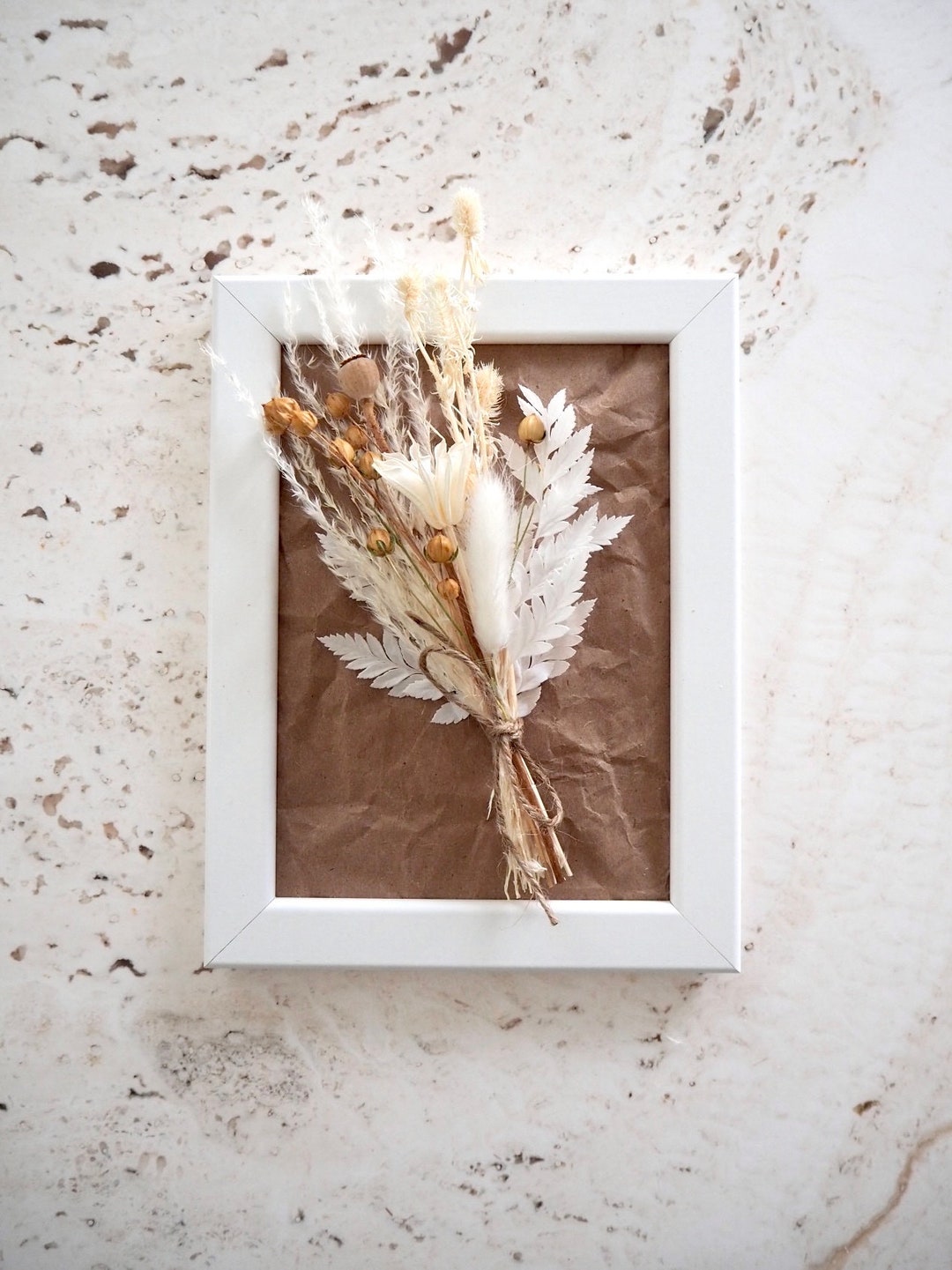 Dried Flower Frame | Dried Flower Art - Etsy