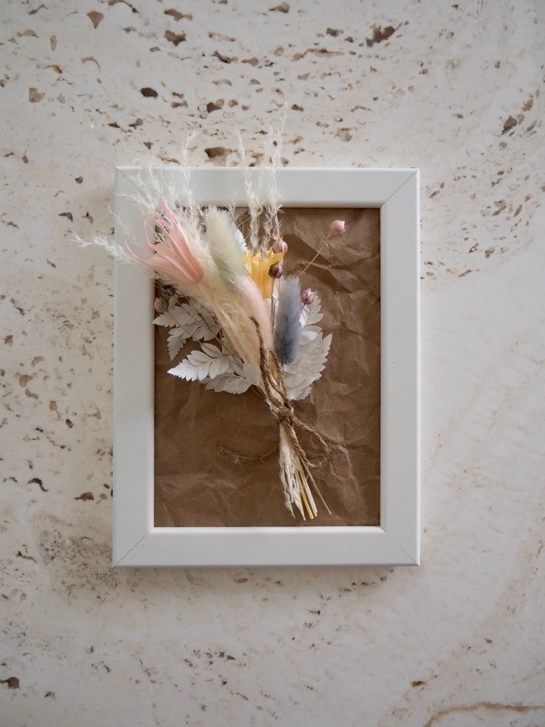Dried Flower Frame Dried Flower Art - Etsy