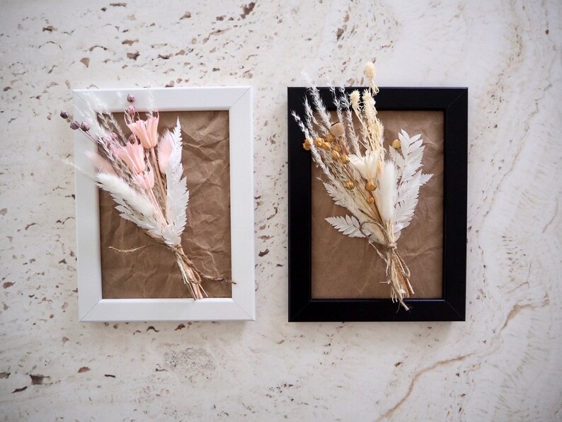 Dried Flower Frame Dried Flower Art - Etsy