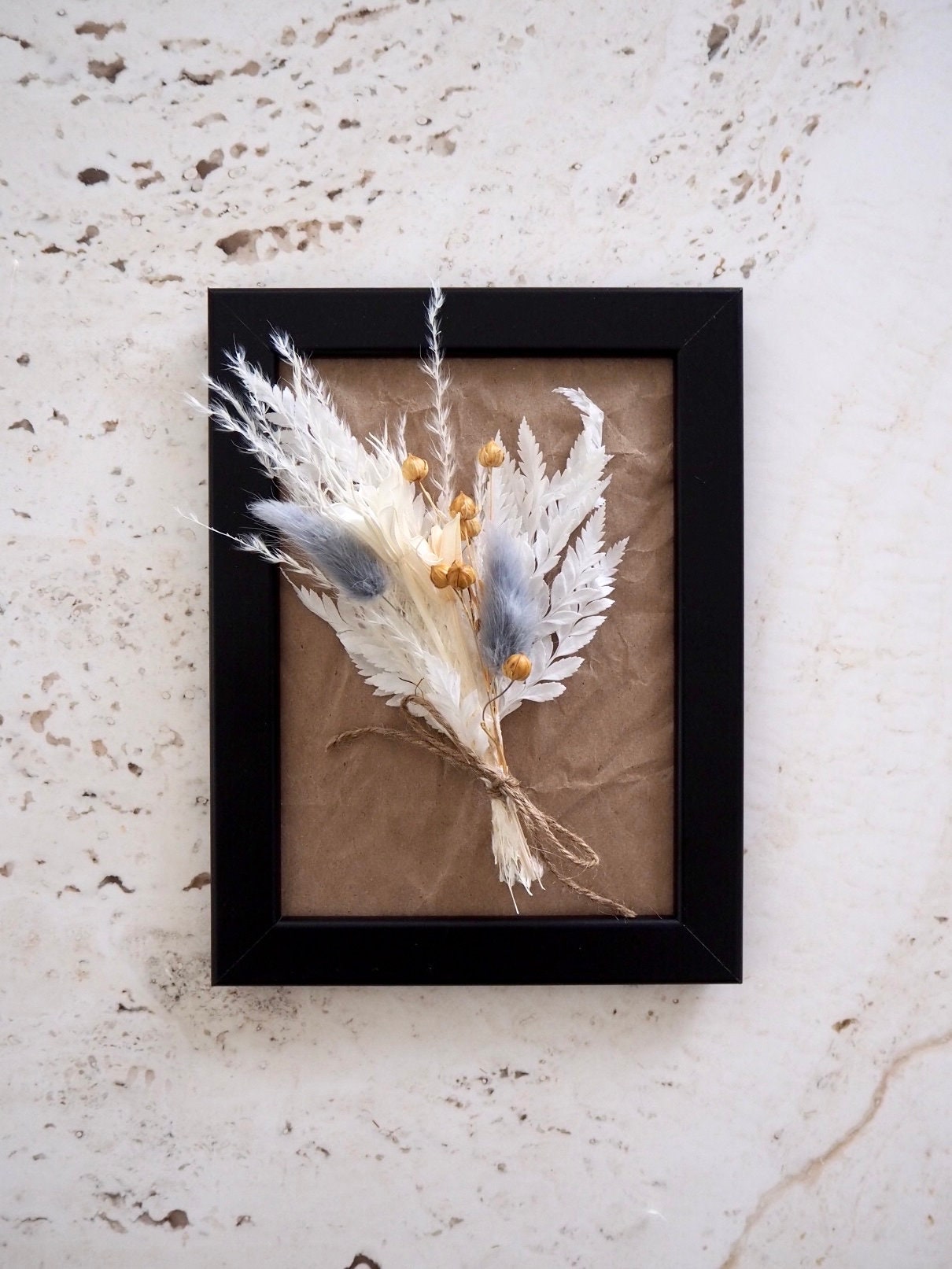 Dried Flower Frame Dried Flower Art - Etsy