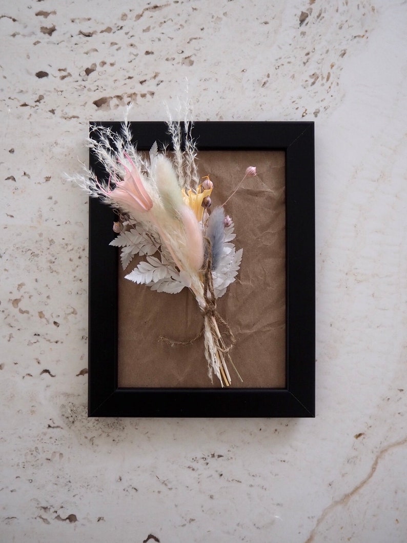 Dried Flower Frame Dried Flower Art - Etsy