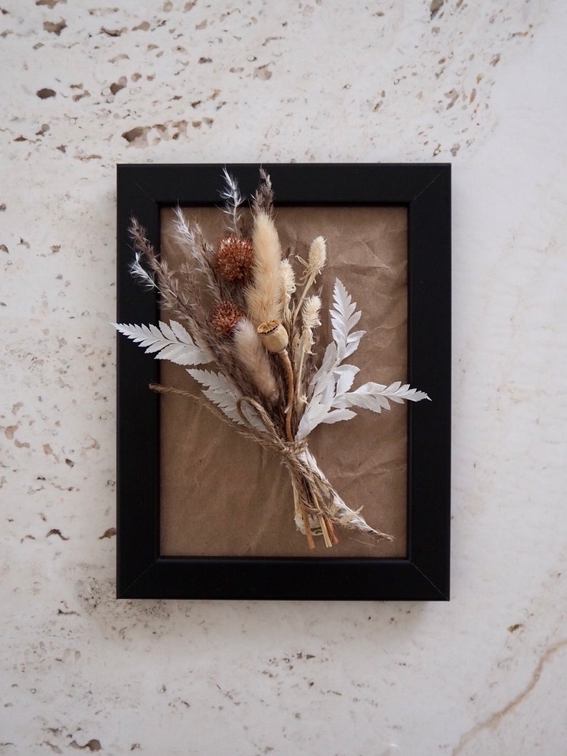 Dried Flower Frame Dried Flower Art - Etsy