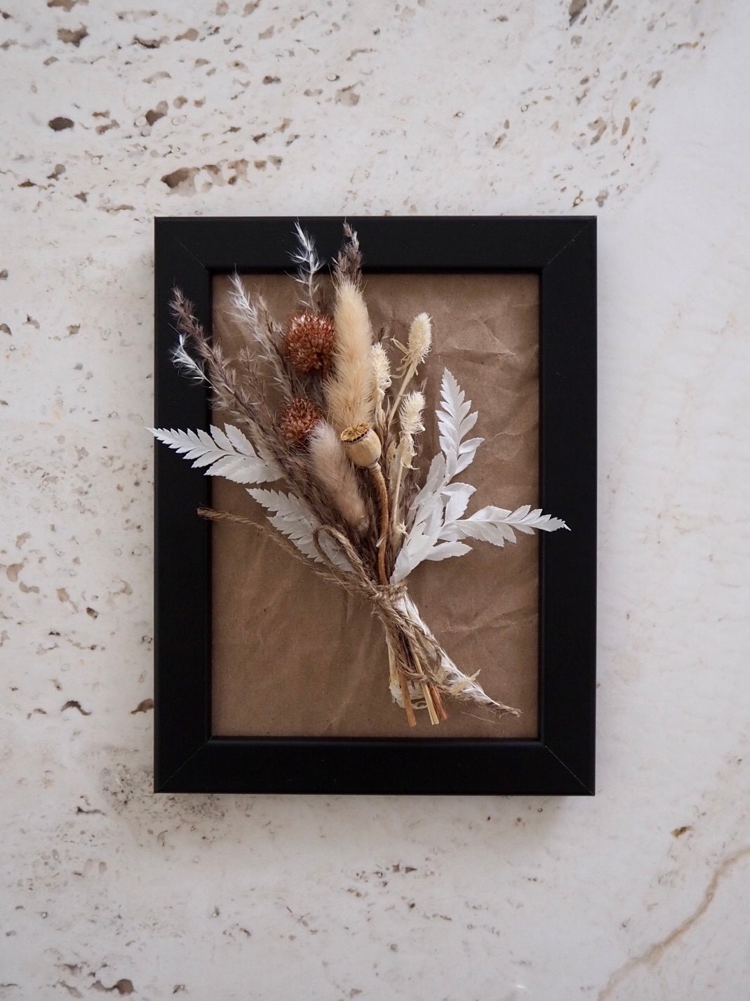 Dried Flower Frame Dried Flower Art - Etsy