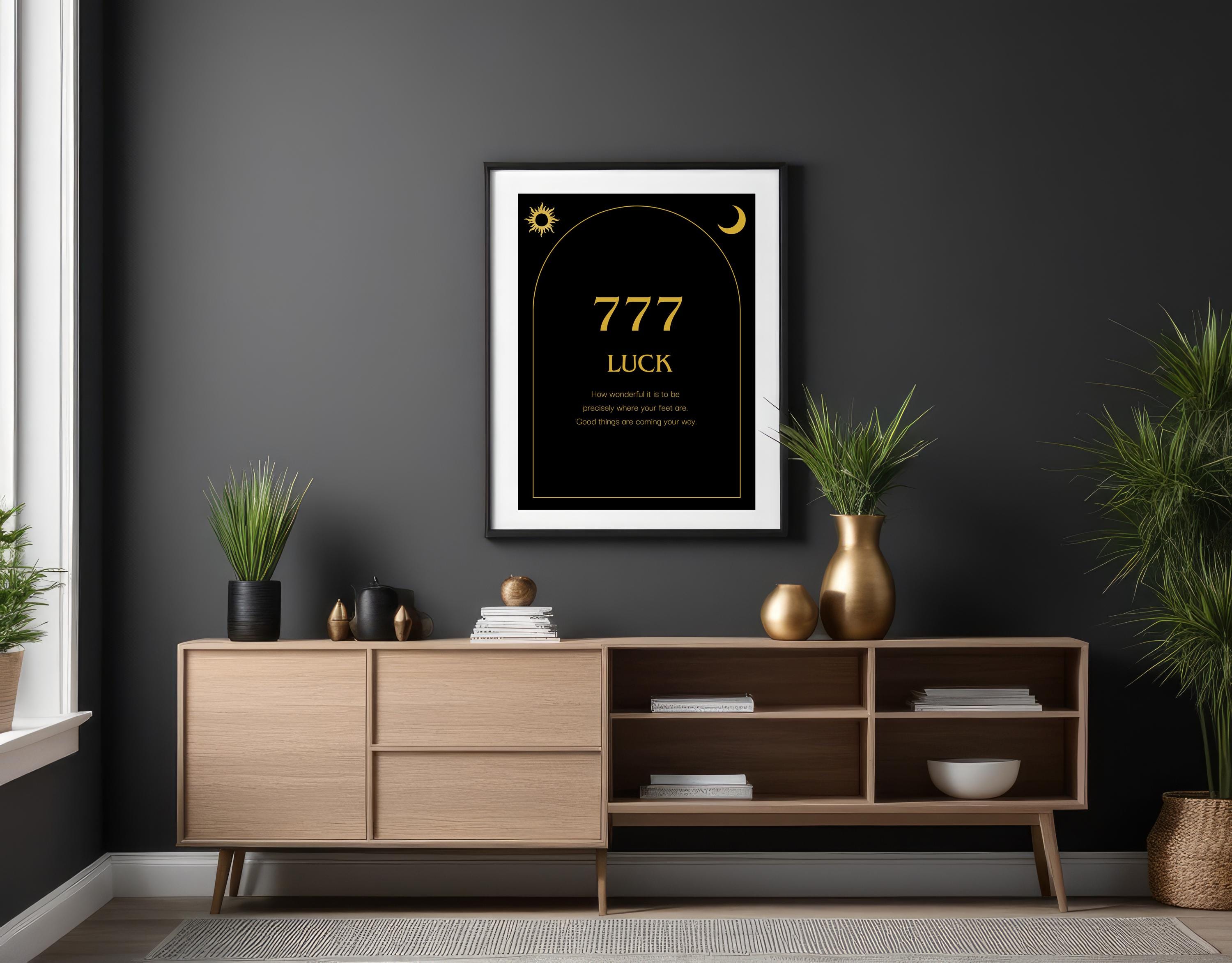 777 Angel Numbers Poster Night - Etsy