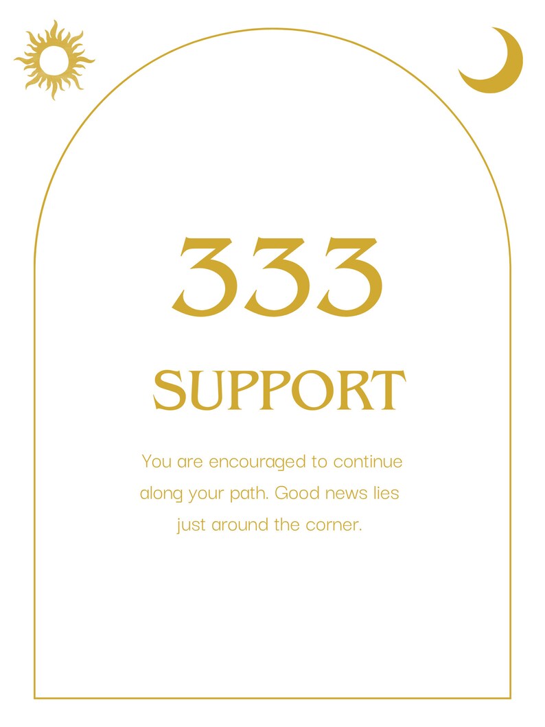 333 Angel Numbers Poster Day - Etsy