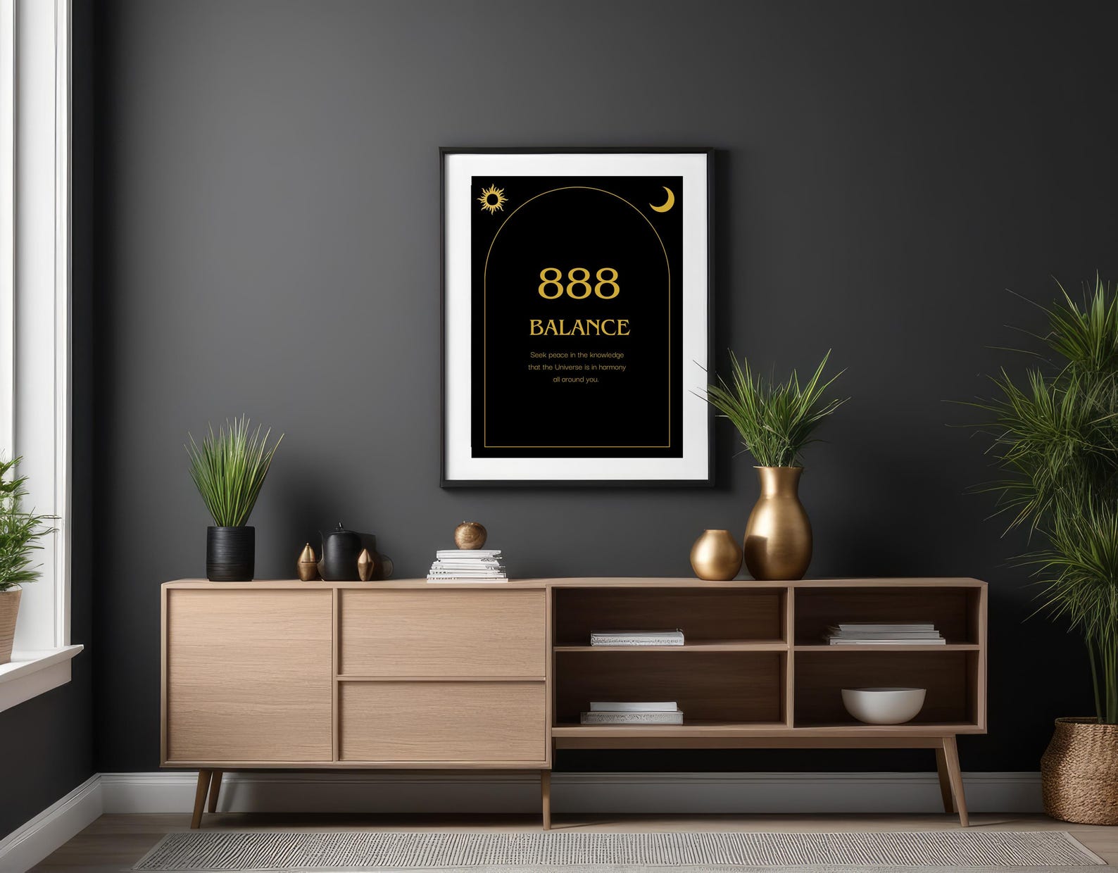 888 Angel Numbers Poster Night - Etsy
