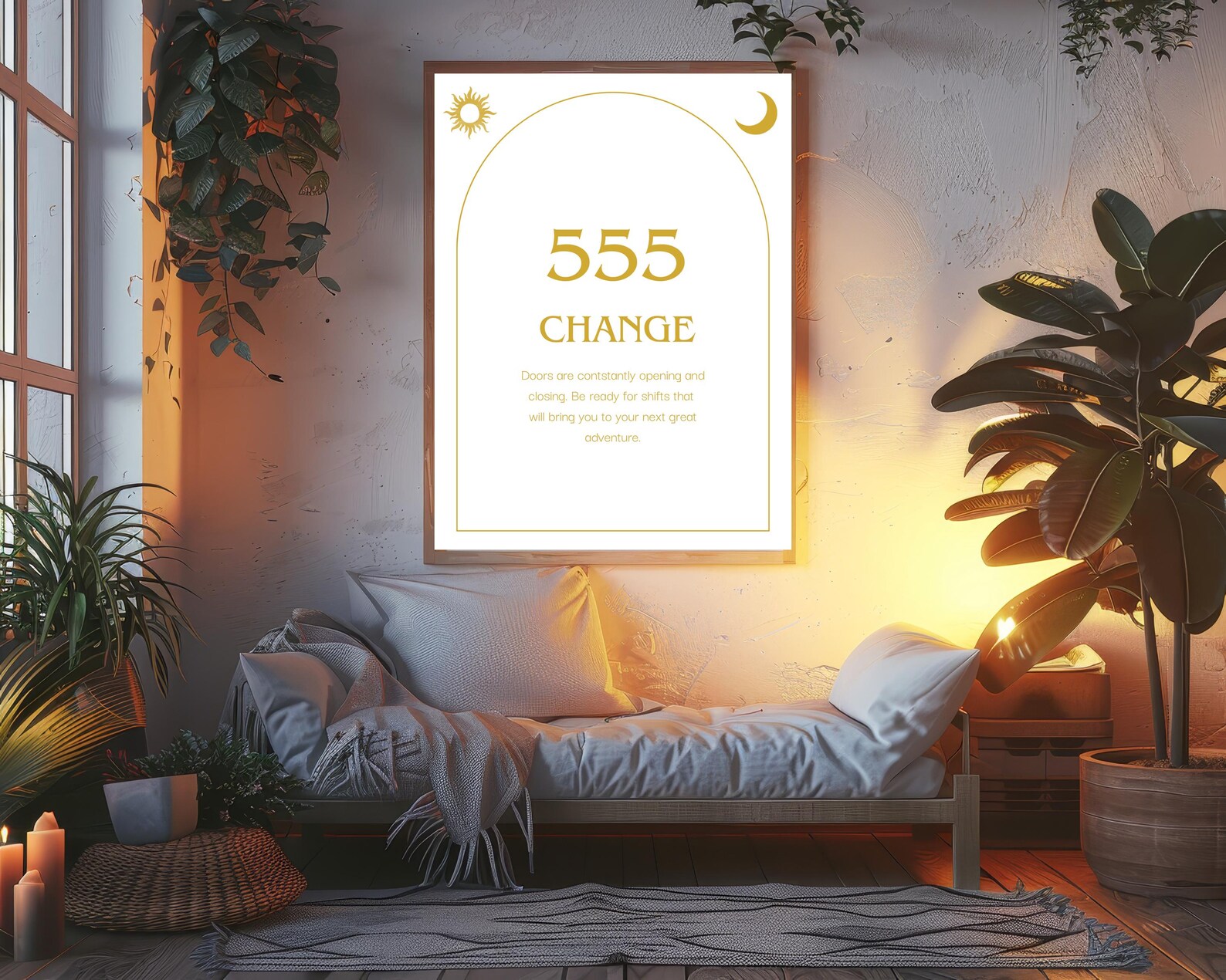 555 Angel Numbers Poster Day - Etsy