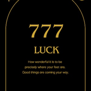 777 Angel Numbers Poster Night - Etsy