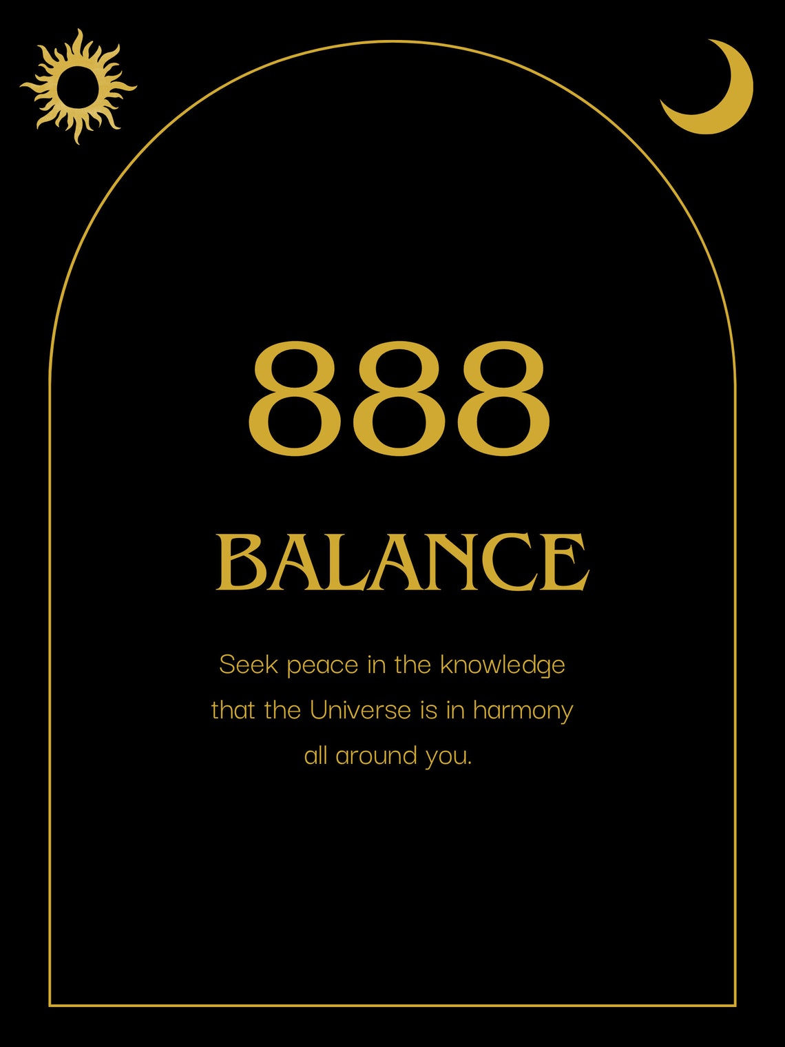 888 Angel Numbers Poster Night - Etsy