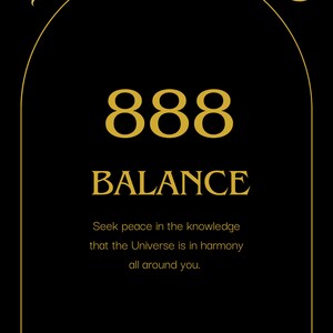 888 Angel Numbers Poster Night - Etsy
