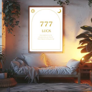 777 Angel Numbers Poster Day - Etsy