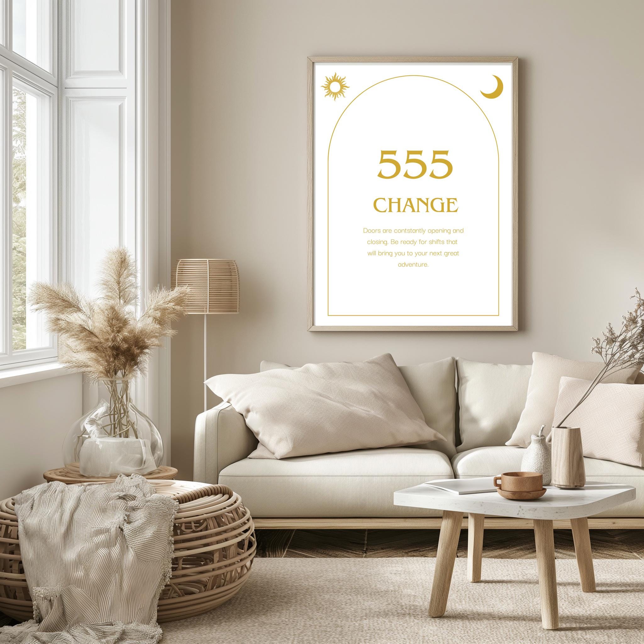 555 Angel Numbers Poster Day - Etsy