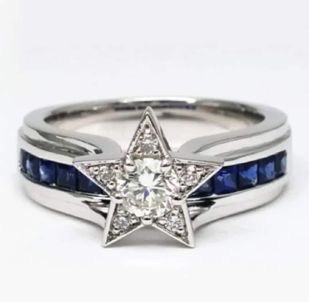 New Dallas Cowboys National Football Championship Ring in 925 Sterling ...