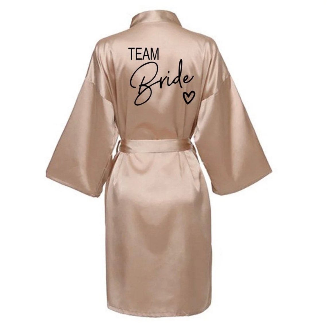 Team Bride Robe Wedding Supplies Kimono Satin Bridesmaid Personalized ...