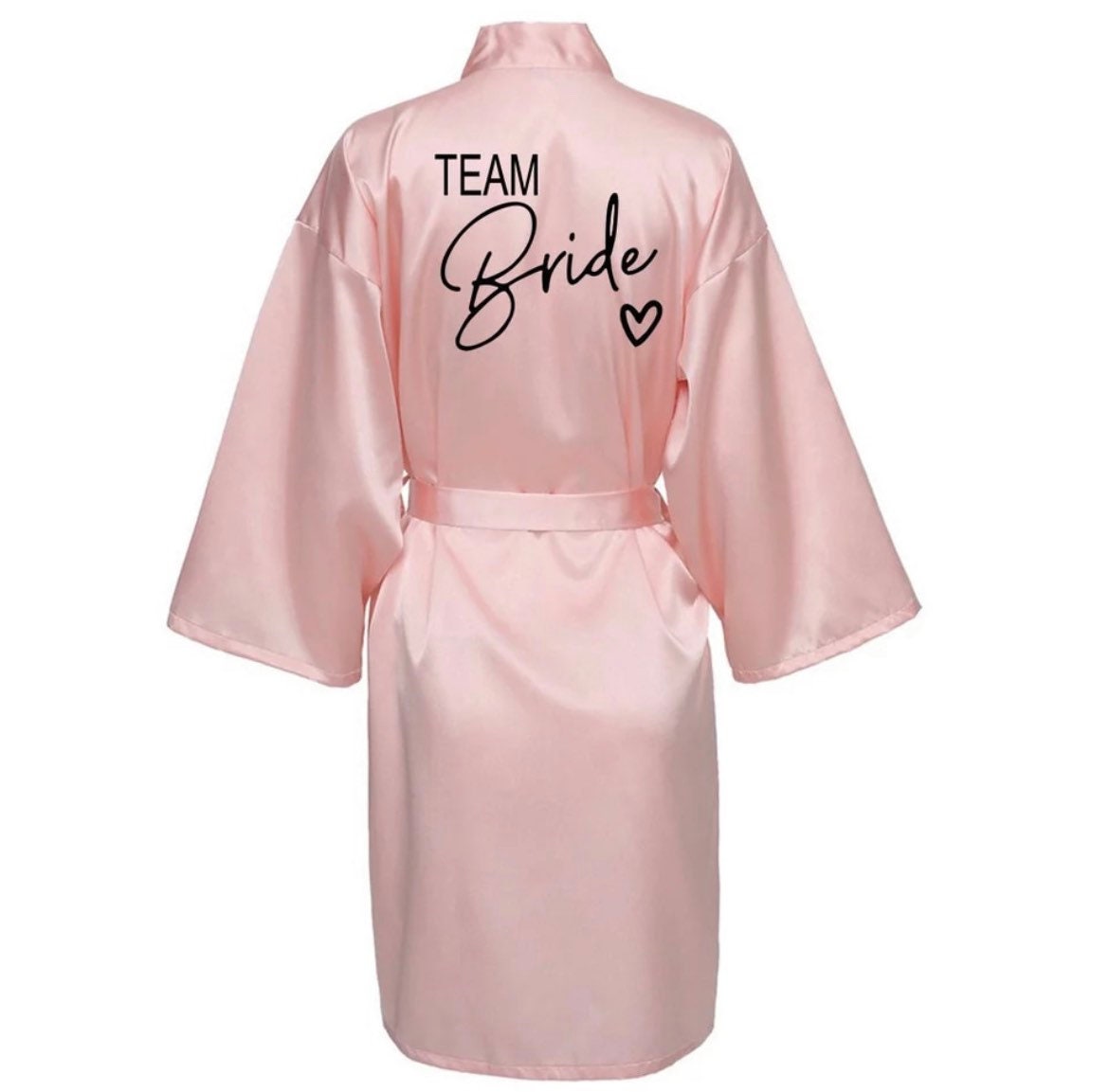 Team Bride Robe Wedding Supplies Kimono Satin Bridesmaid Personalized ...