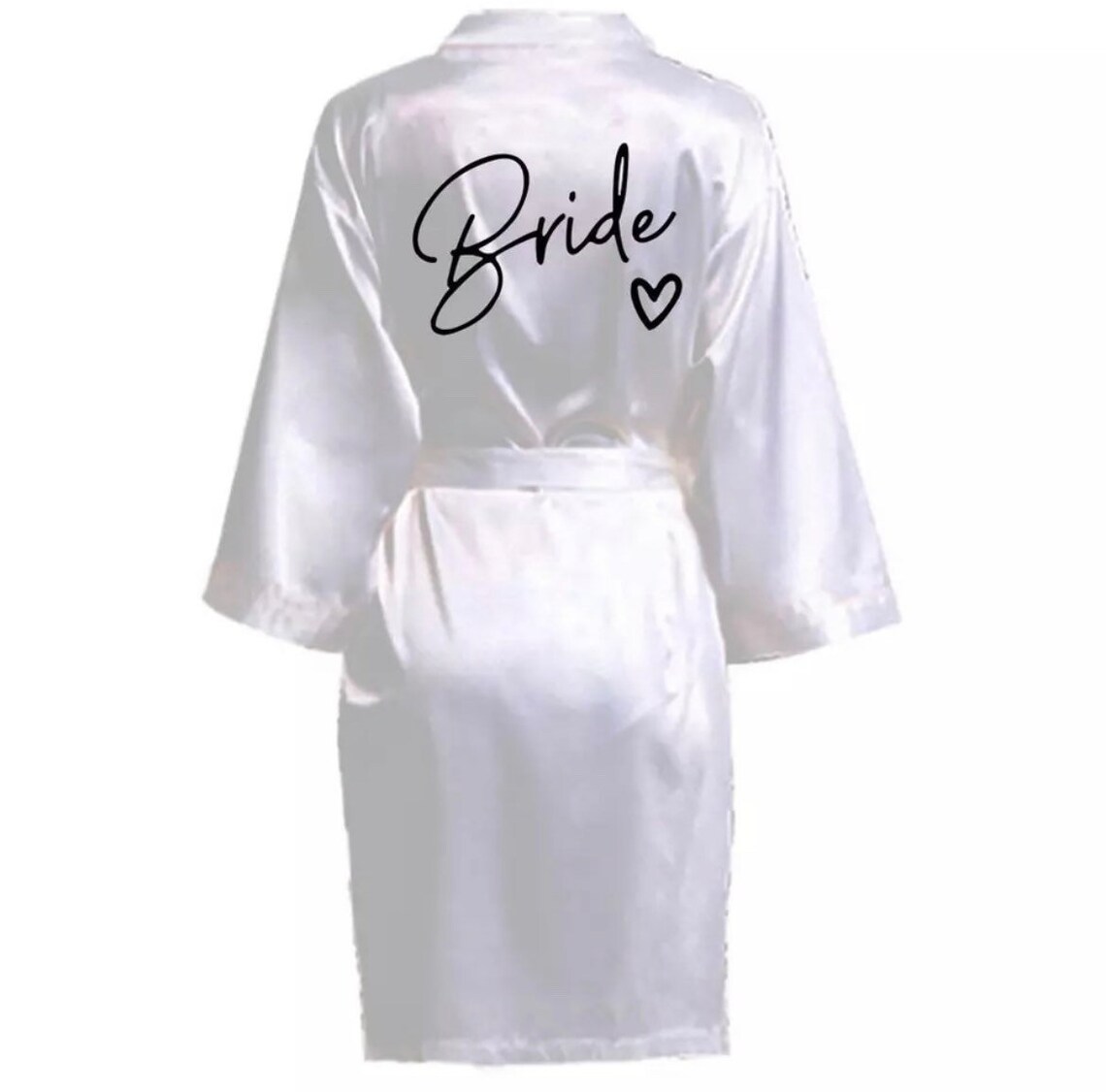 Team Bride Robe Wedding Supplies Kimono Satin Bridesmaid Personalized ...