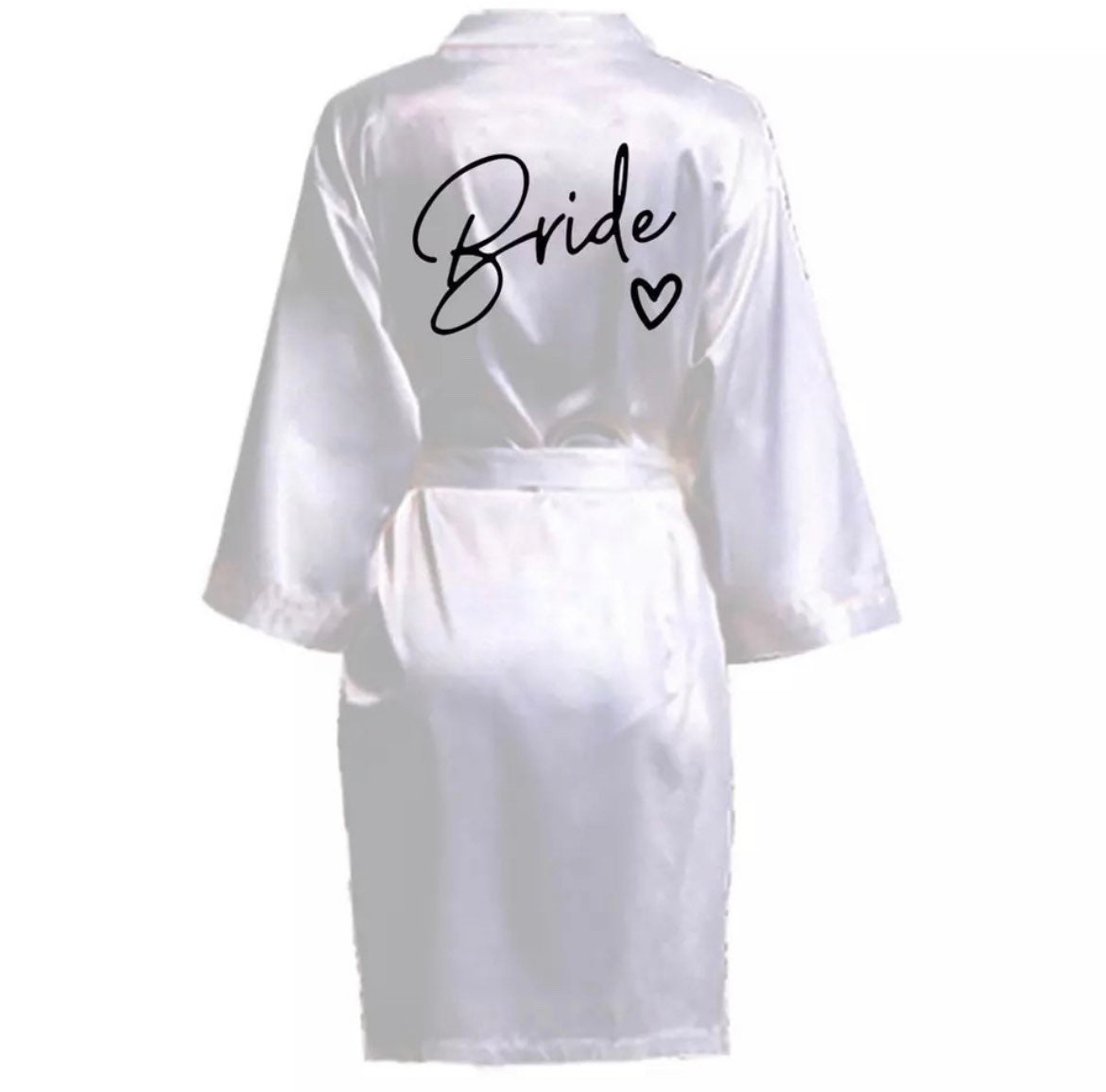 Team Bride Robe Wedding Supplies Kimono Satin Bridesmaid Personalized ...