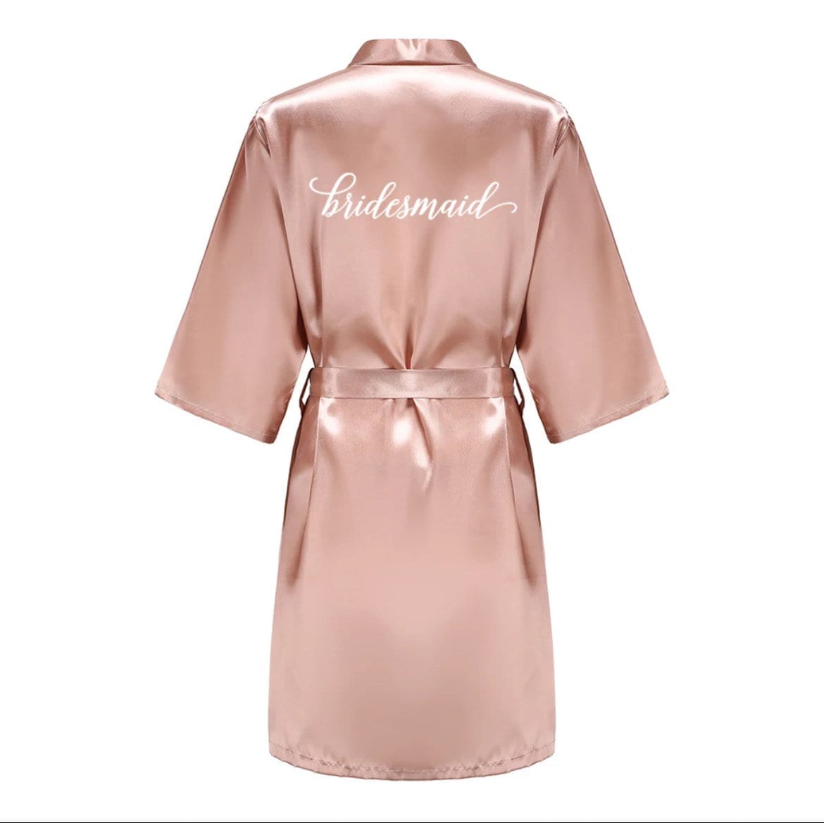 Wedding Bridal Party Team Bride Robe Kimono Satin Bridesmaid ...
