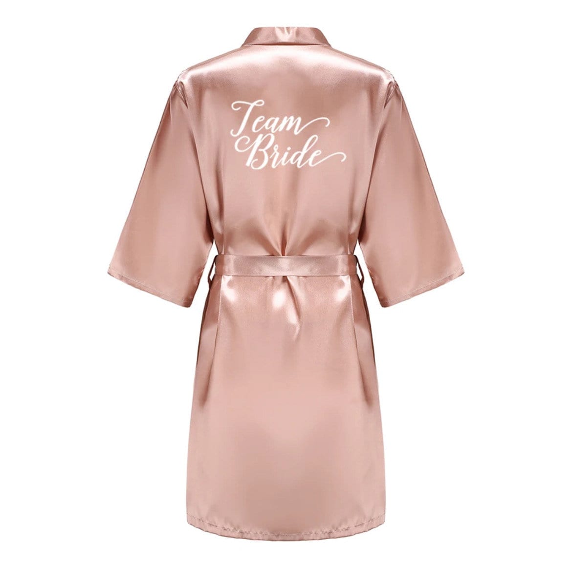 Wedding Bridal Party Team Bride Robe Kimono Satin Bridesmaid ...